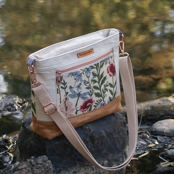 Luisa Crossbody Bag Sewing Pattern: Zipper Pocket Handbag (PDF Pattern ...