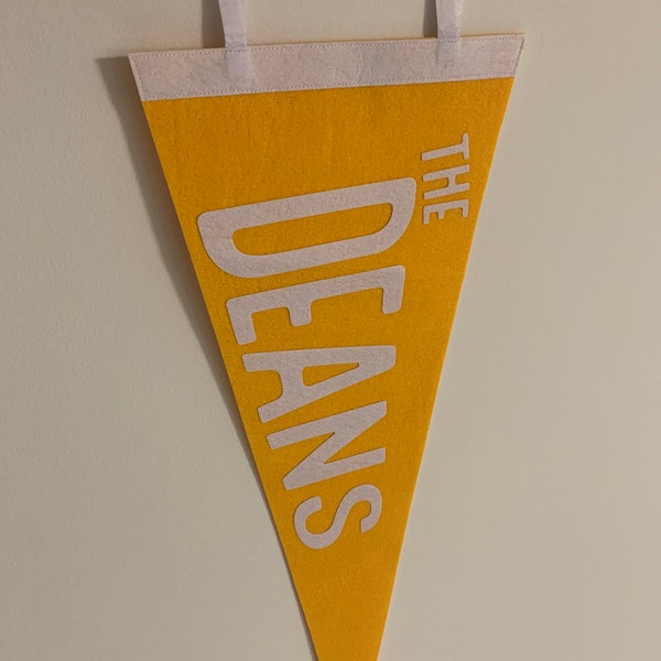 Custom Pennant. Personalized Felt Pennant. Vintage Look. Banner. Flag ...