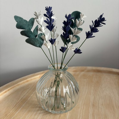 Teacher Appreciation Gift Set, Felt Flowers Mini Bouquet With Clear ...