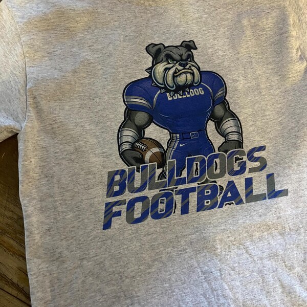 Bulldogs Football PNG Digital File. Blue & Silver Variation. Other ...