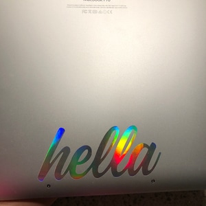 Hella Silver Holographic Vinyl Decal SF Giants Warriors A's 49ers ...