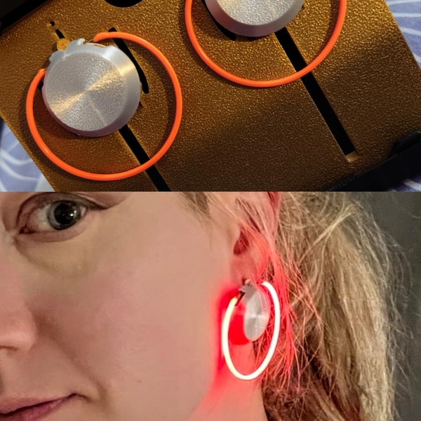 Halo LED Earrings: Design 5 - Etsy