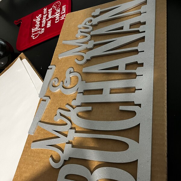 Custom Wedding Name Sign, Mr and Mrs Sign, Personalized Wedding Name ...