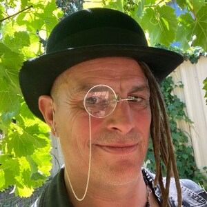 Red Lens Glasses for Women, Vampire Aesthetic Monocle for Men, Gothic ...