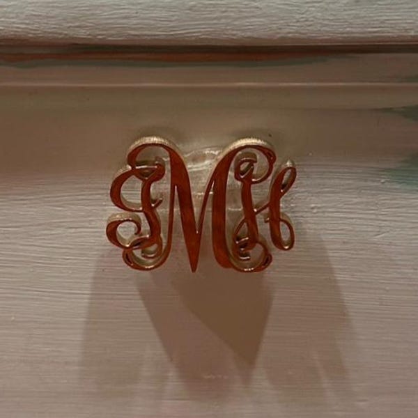 Gold Monogram Brooch, 3 Initials Monogram Brooch, Personalized Name Pin ...