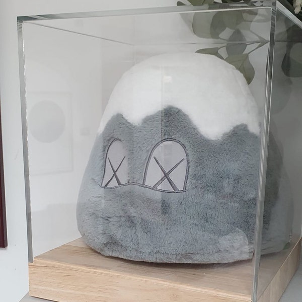 Acrylic Showcase, Display Case, With Black Wooden Base 20 X 20 X 40 Cm ...