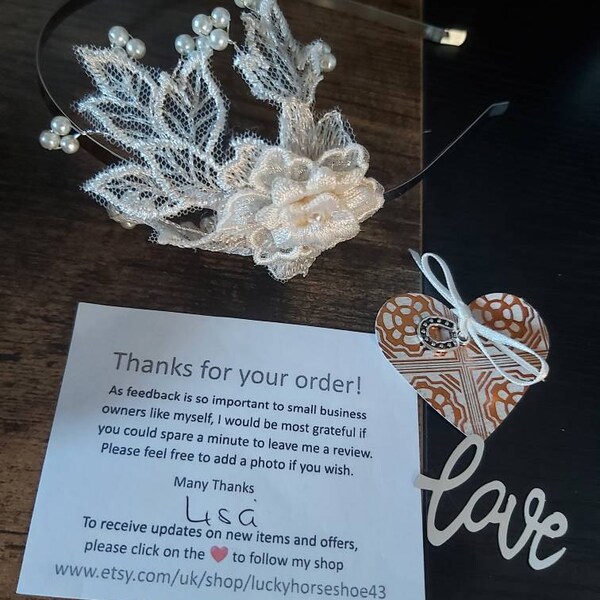 Ivory Lace and Pearls Bridal Hair Accessory - Etsy