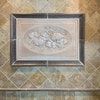 Relief Carved Travertine Decorative Backsplash Tile Insert 16" X 24" - Etsy