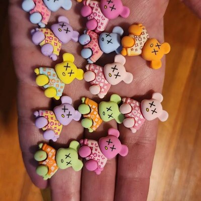 60 Pc 3D Nail Charm Bundle Nail Charm Box Set Kawaii Bear - Etsy