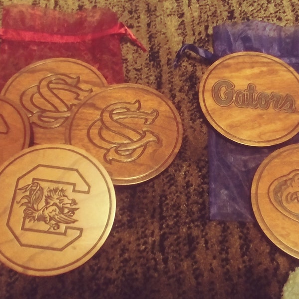 Florida Gators Coaster Crafted From Cherry or Maple Wood University of ...