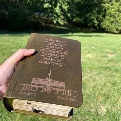 LDS Quad Leather Book of Mormon Triple Combination Holy Bible Leather ...