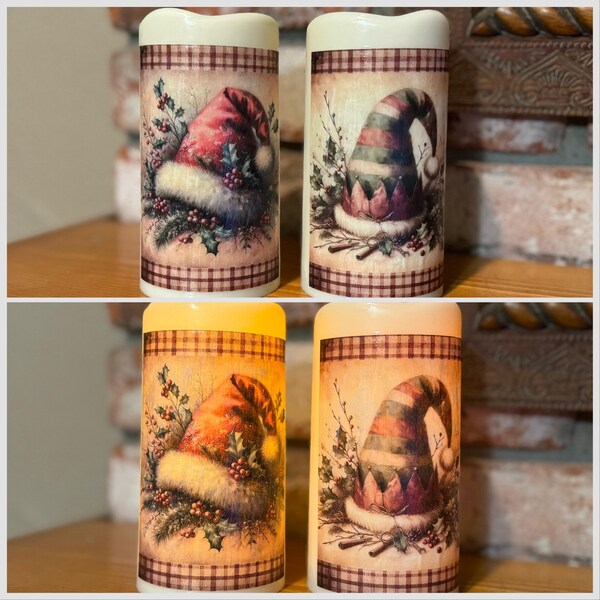 Vintage, Primitive, Farmhouse, Craft Supplies, 4x5, Set of 4, Decoupage ...