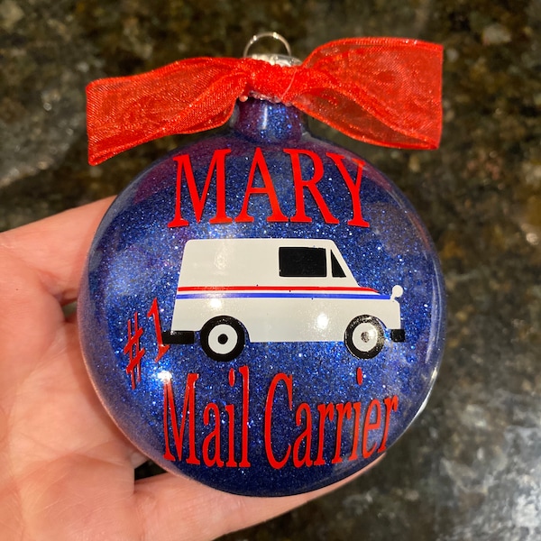 Mail Carrier Ornament - Gift for Mailman - #1 Mail Carrier Ornament ...