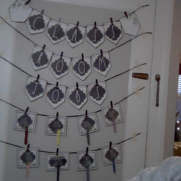 Farmhouse Classroom Jobs Display: Editable Elementary Job Chart ...