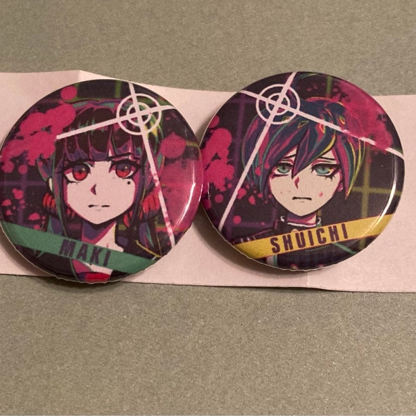 Danganronpa Splat Buttons (junko Enoshoshima, Komaeda Nagito, Kokichi ...