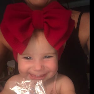 Dark Red Bow Dark Red Headwrap Baby Bow Big Red Bow - Etsy