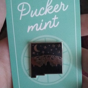 New Mexico Nightfall Enamel Pin - Etsy