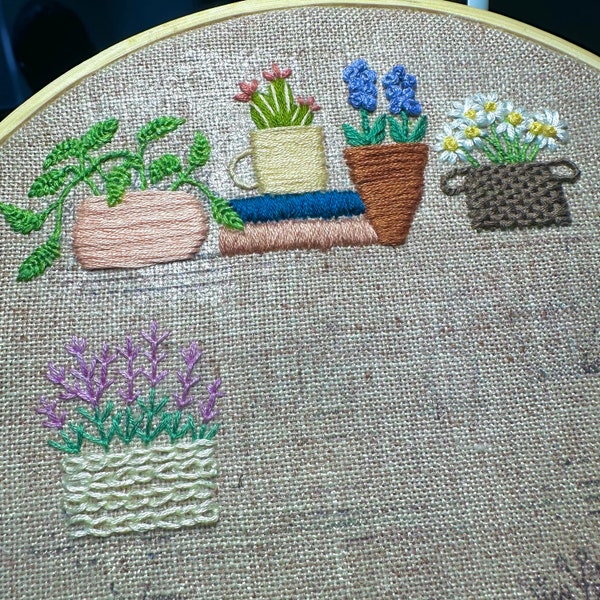 The Flower Shop Embroidery Pattern - Instant Digital Download - PDF ...