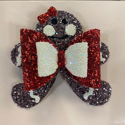 Christmas Gingerbread Bow Template, Christmas Bow SVG, Christmas SVG ...