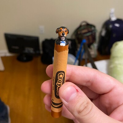 Calvin and Hobbes Crayon Carving - Etsy