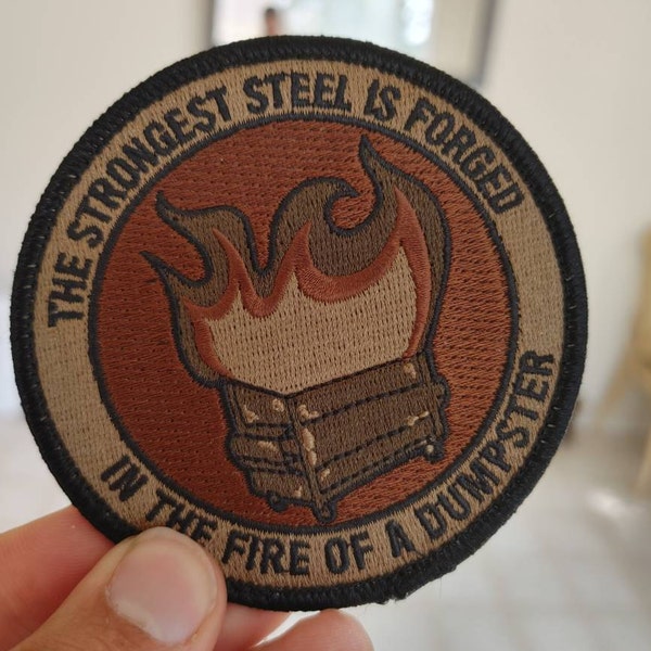 Dumpster Fire Morale Patch - Etsy
