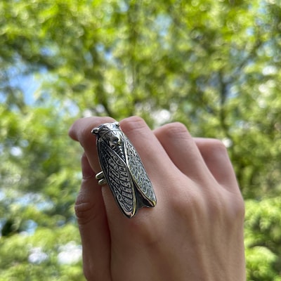 Silver Luna Moth Ring Luna Moth Jewelry Sterling Silver Moth Ring ...