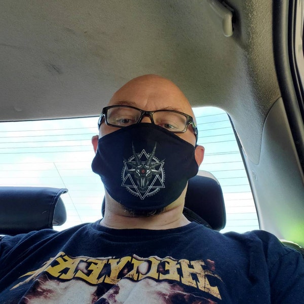 Baphomet Mystic Satanic Face Mask,black Metal Face Mask,witch Face Mask ...