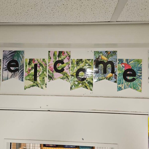 Watercolor Rainbow Theme Classroom Decor Bulletin Board Borders Trim ...