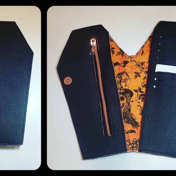Coffin Wallet Sewing Pattern (SVG Files Included) - Etsy