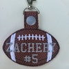 Football Keychain, Football Team, Football Team Bag Tag, Football Bag ...