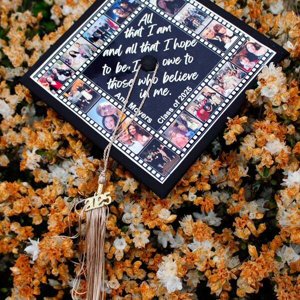 Custom Photo Graduation Cap Topper, Graduation Gift, Grad Cap ...