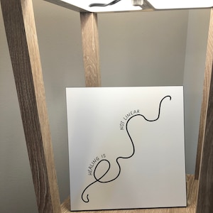Healing is Not Linear Psychologist Office Decor School Counselor Wall ...