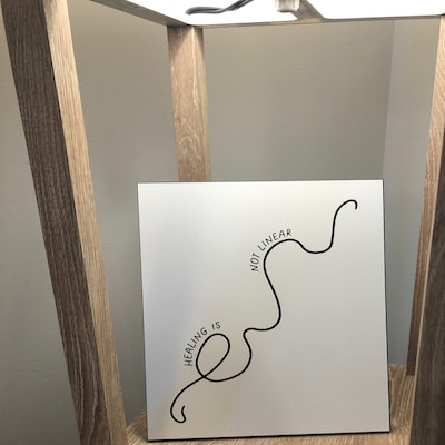 Healing is Not Linear Psychologist Office Decor School Counselor Wall ...