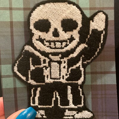 Undertale Sans Inspired 4 Skeleton Iron-on Patch - Etsy