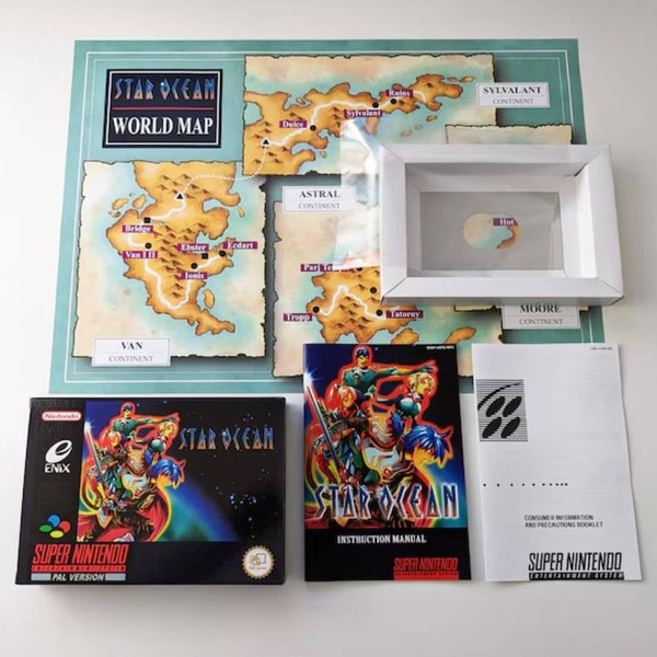 Clock Tower Super Nintendo Map FOLDED - Etsy