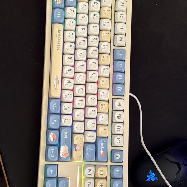 Omakase Keycap Set, MOA Profile, Cute Art, PBT, Cherry MX Stem, Dye-sub ...