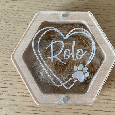 Small Fur Keepsake Box Pet Hair Memorial Box Pet Loss - Etsy