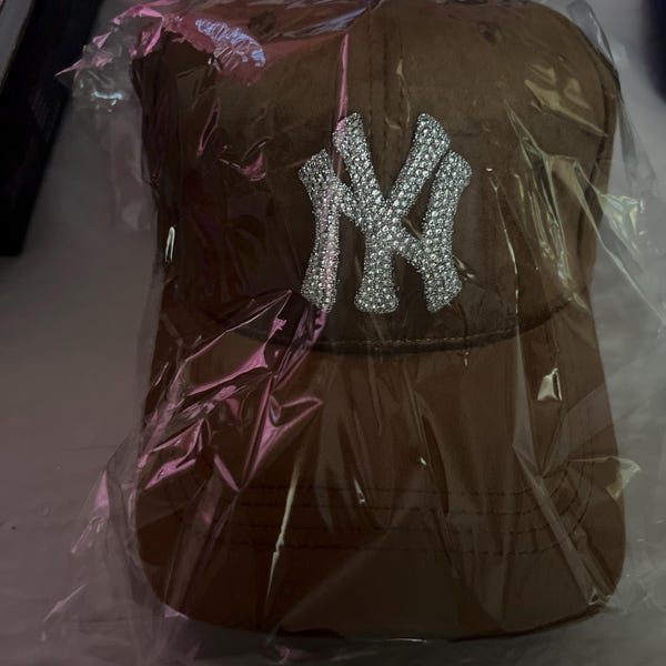 Blue NY Rhinestone Caps - Etsy