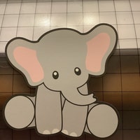 Baby Elephant SVG. Cricut Cut Files, Layered. Silhouette. Elephant PNG ...