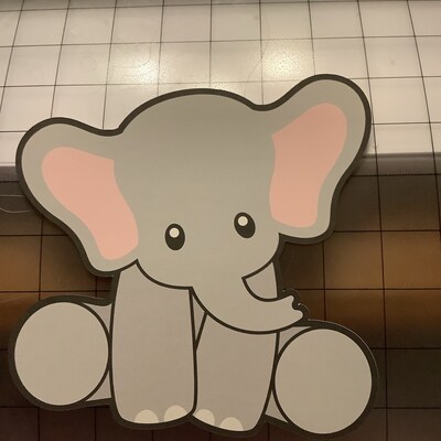 Baby Elephant SVG. Cricut Cut Files, Layered. Silhouette. Elephant PNG ...