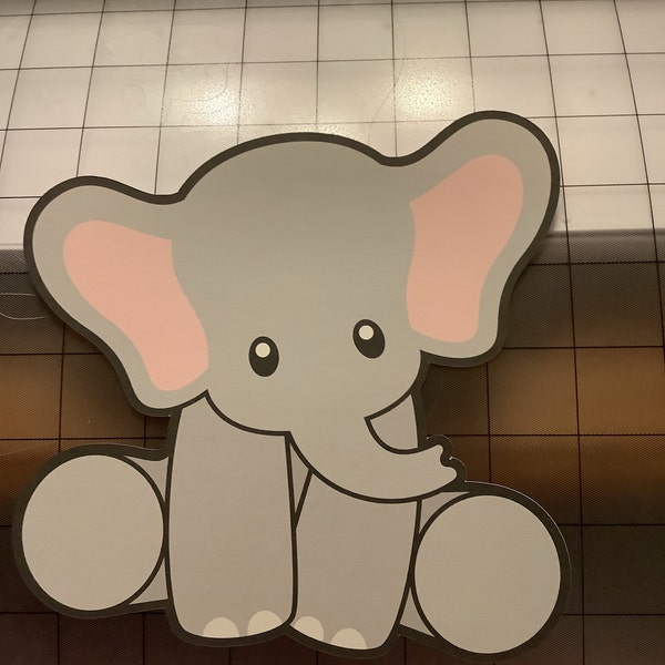 Baby Elephant SVG. Cricut Cut Files, Layered. Silhouette. Elephant PNG ...