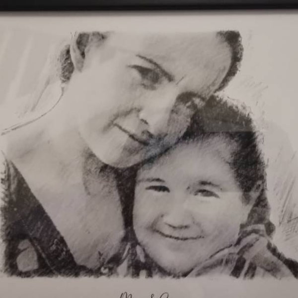 Custom Pencil Portraits Sketch From Photo Custom Pencil Drawing ...