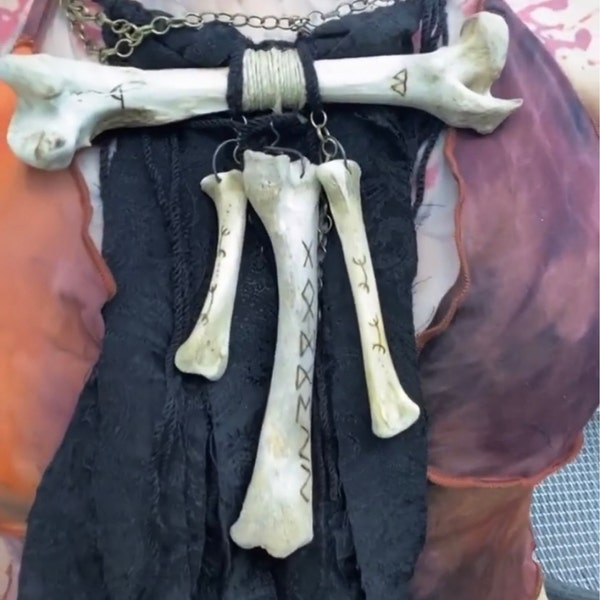 Holy Skull Necklace, Animal Skull Jewelry, Bone Jewelry, Gothic Jewelry ...