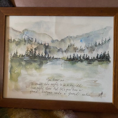 Map of Elora Print, Map of Fergus Print, Watercolour Map of Fergus and ...