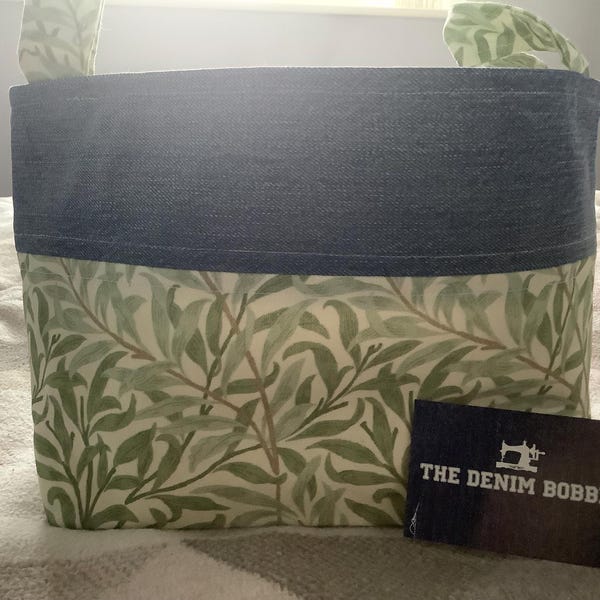 Recycled Jeans Pouch, Denim Box Pouch, Toiletry Bag, Craft Bag, Zipper ...