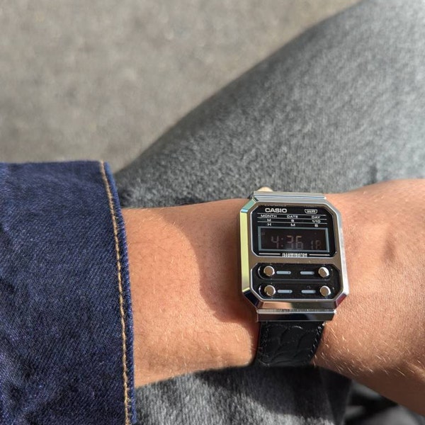 Custom Casio F-91W "panda" Mod || Black & White Digital Sports Alarm ...