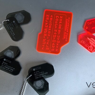 Star Wars-inspired Dog Tags Customized in Aurebesh - Etsy