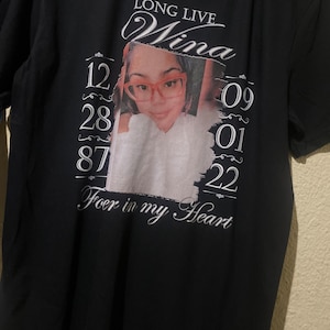 Custom Memorial Shirt Long Live Personalized Funeral Tshirt in Loving ...