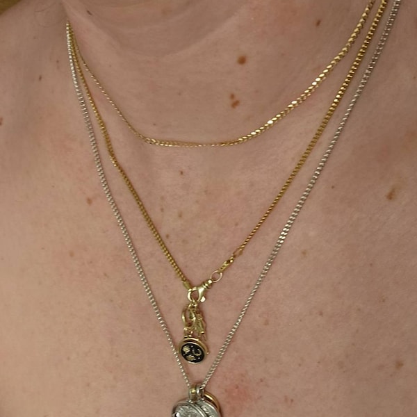 Solid 14K Gold Cuban Link Chain Necklace - Etsy