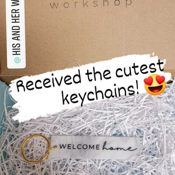 Acrylic Keychain for Closing Day Gift, Welcome Home, Dream Home - Etsy